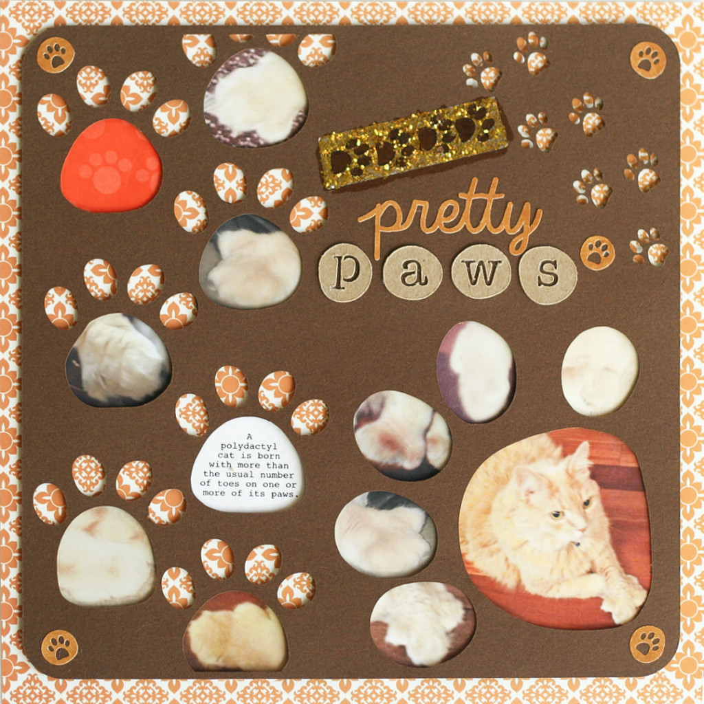 Pretty Paws Scrapbook Layout