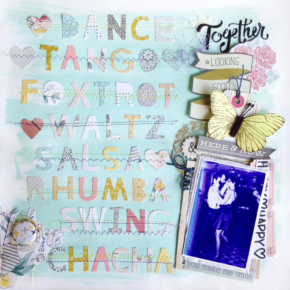 DANCE – ARTastic DT Scrapbook Layout